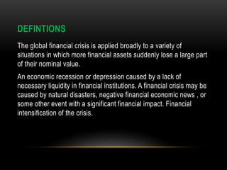 Global financial Crisis | PPTX