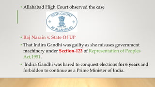 Indira Gandhi Nehru v. Raj Narayan | PDF