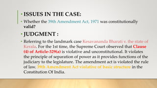 Indira Gandhi Nehru v. Raj Narayan | PDF