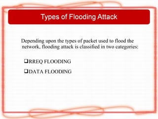 Attacks in MANET | PPT