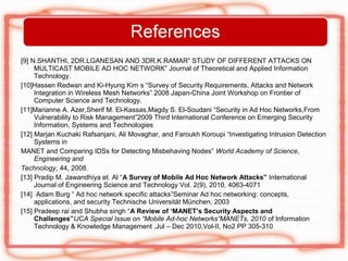 Attacks in MANET | PPT