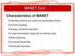 Attacks in MANET | PPT