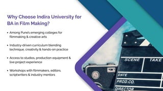 BA in Filmmaking Course Guide | BA in Cinema & Career Scope | PPTX