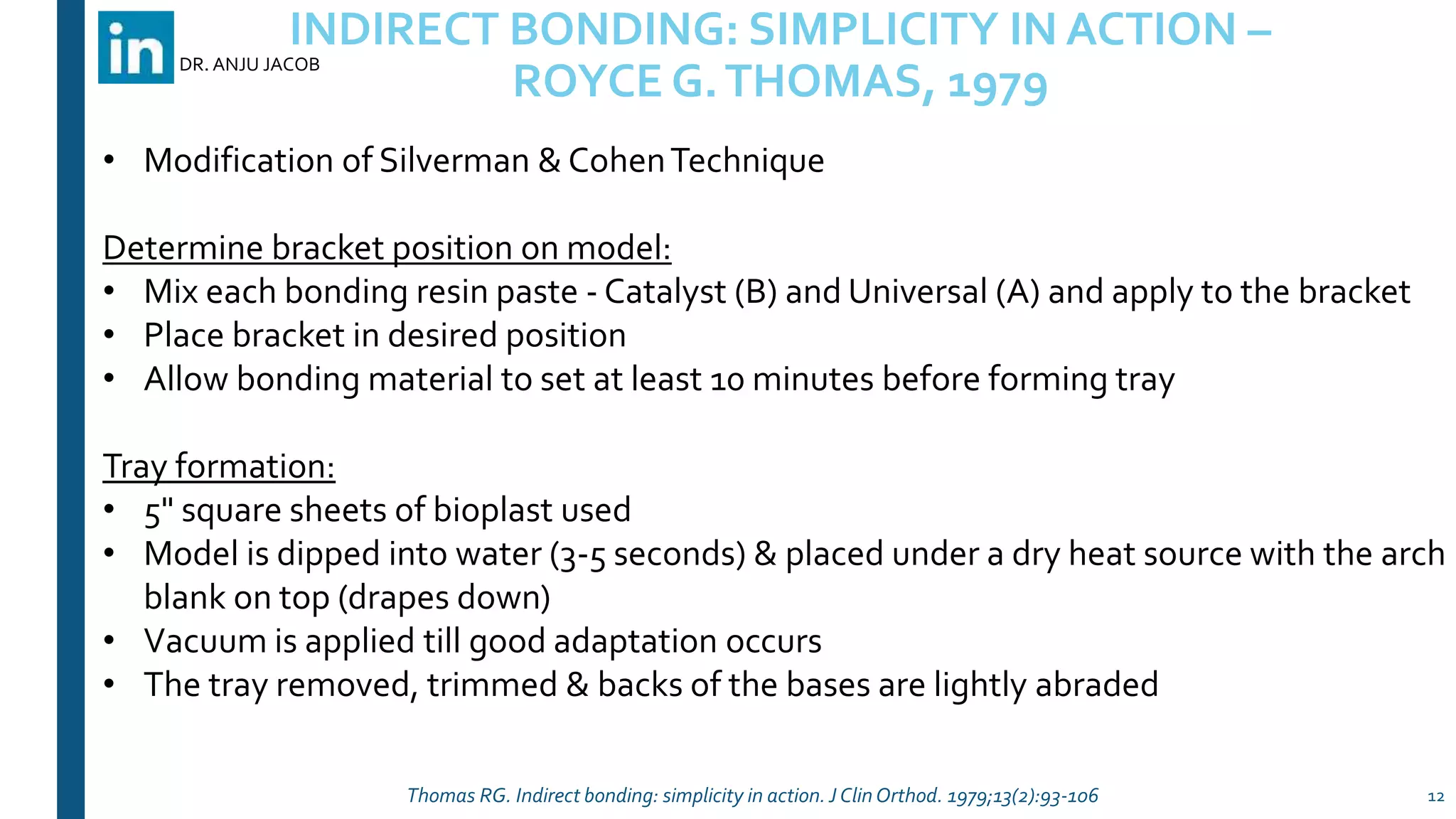 Indirect Bonding in Orthodontics | PPTX