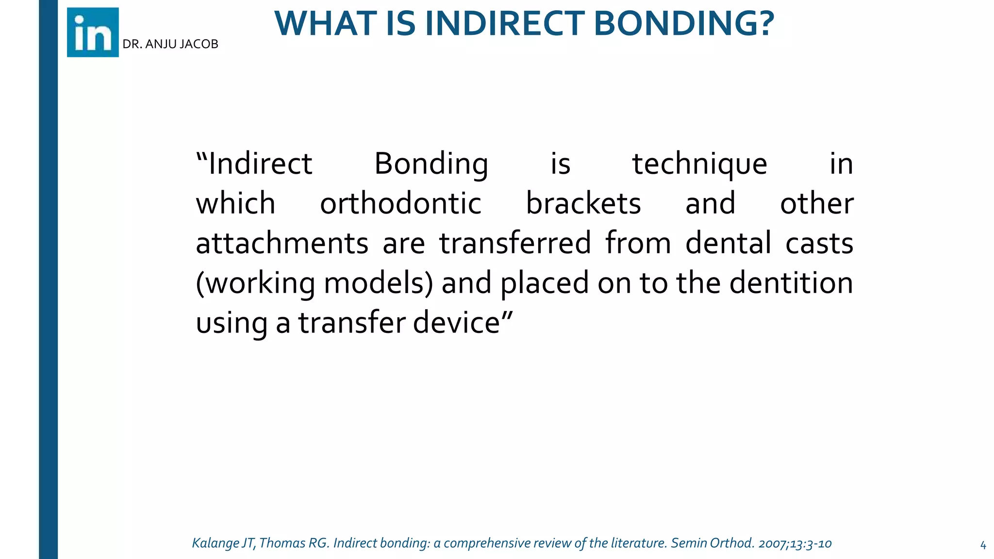 Indirect Bonding in Orthodontics | PPTX
