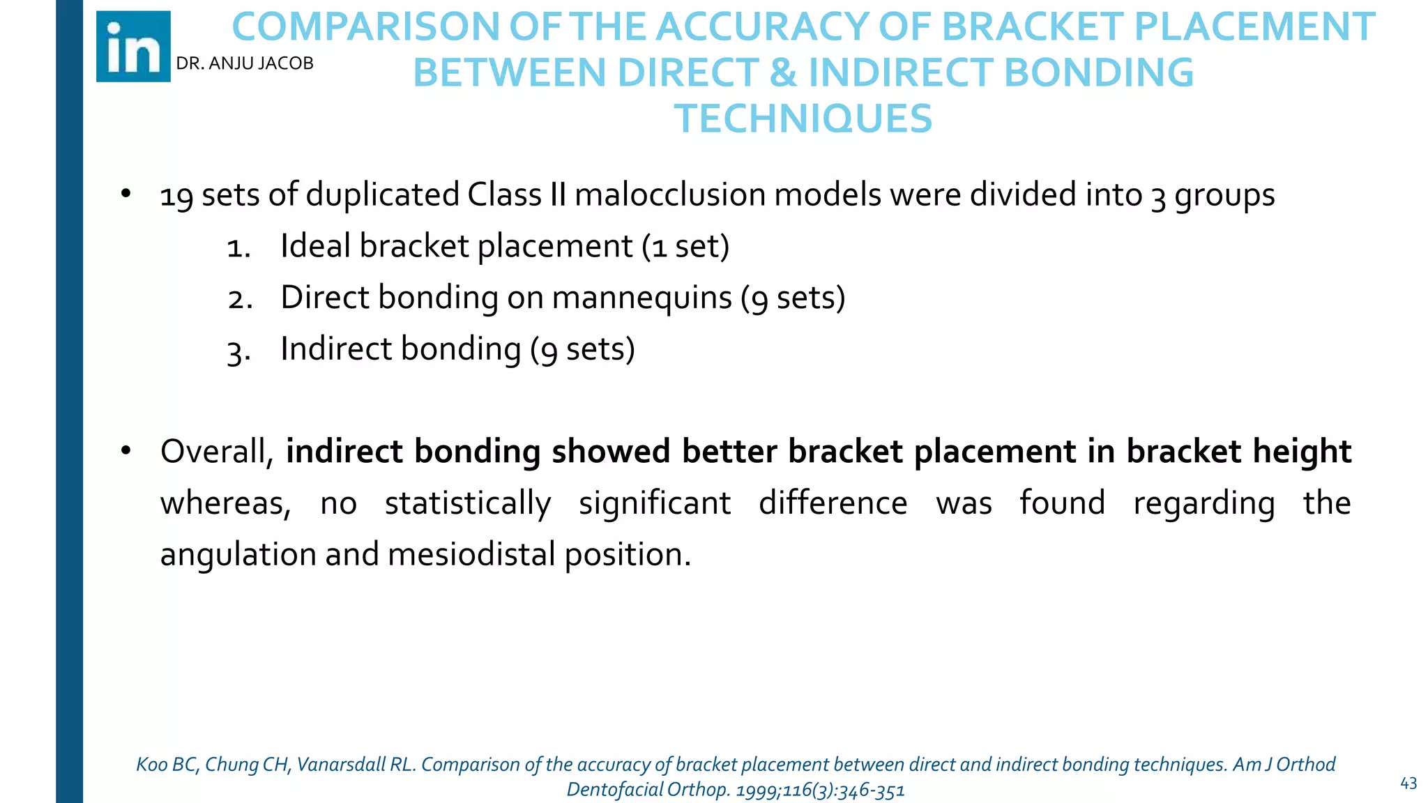 Indirect Bonding in Orthodontics | PPTX
