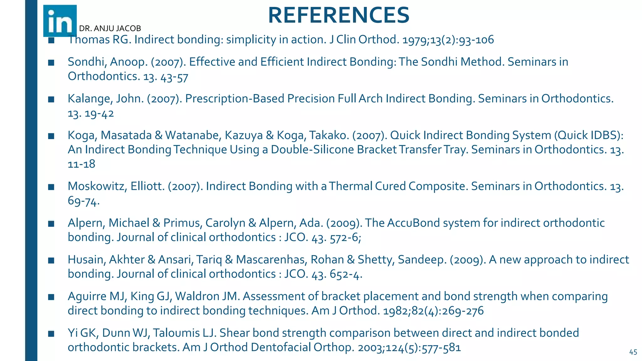 Indirect Bonding in Orthodontics | PPTX