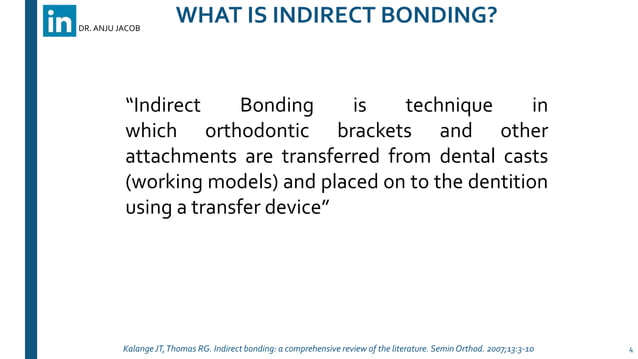 Indirect Bonding in Orthodontics | PPT