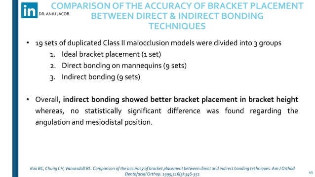 Indirect Bonding in Orthodontics | PPTX