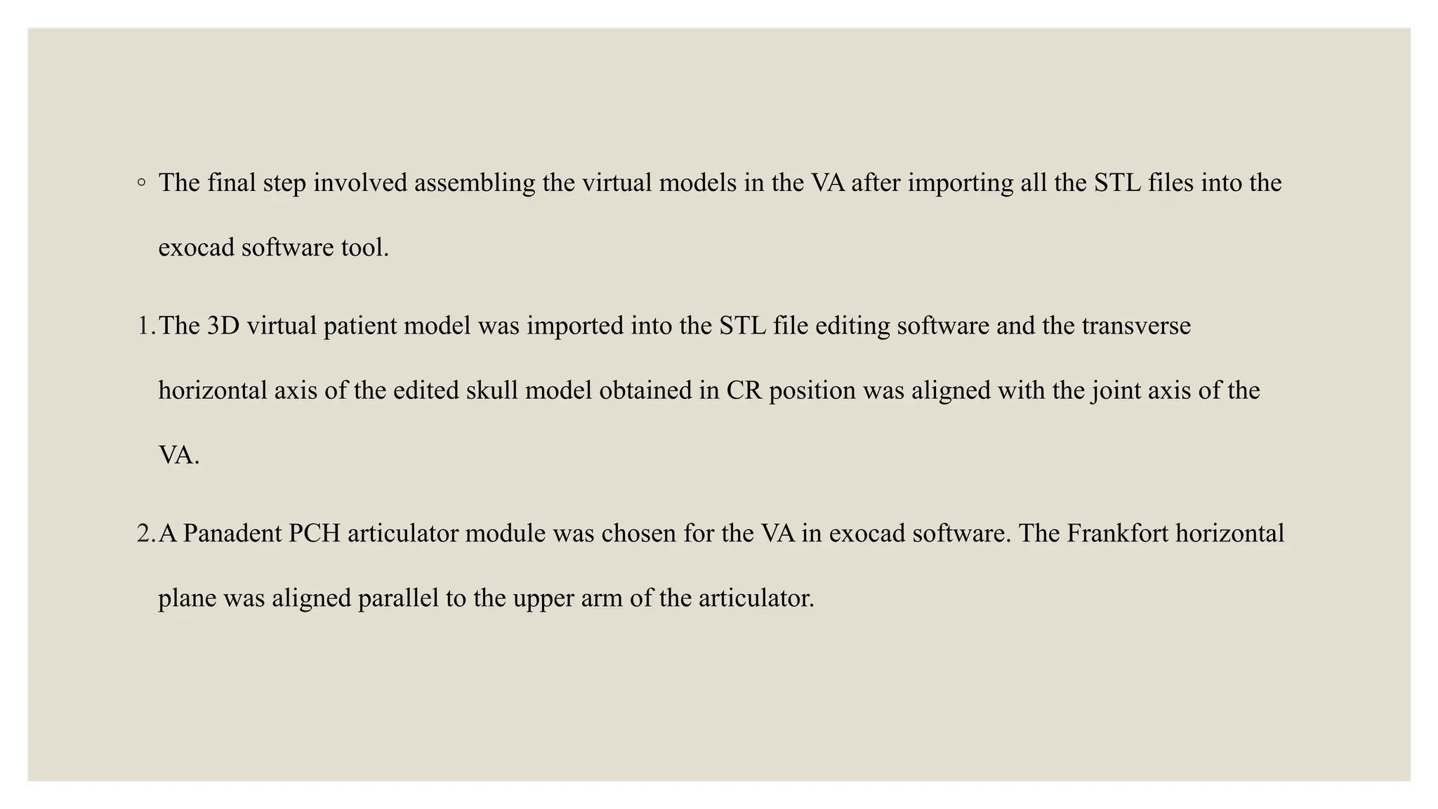 Indirect Digital Workflow for Virtual Cross-Mounting of Fixed Implant ...