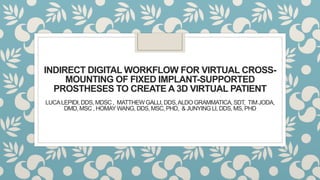 Indirect Digital Workflow for Virtual Cross-Mounting of Fixed Implant ...