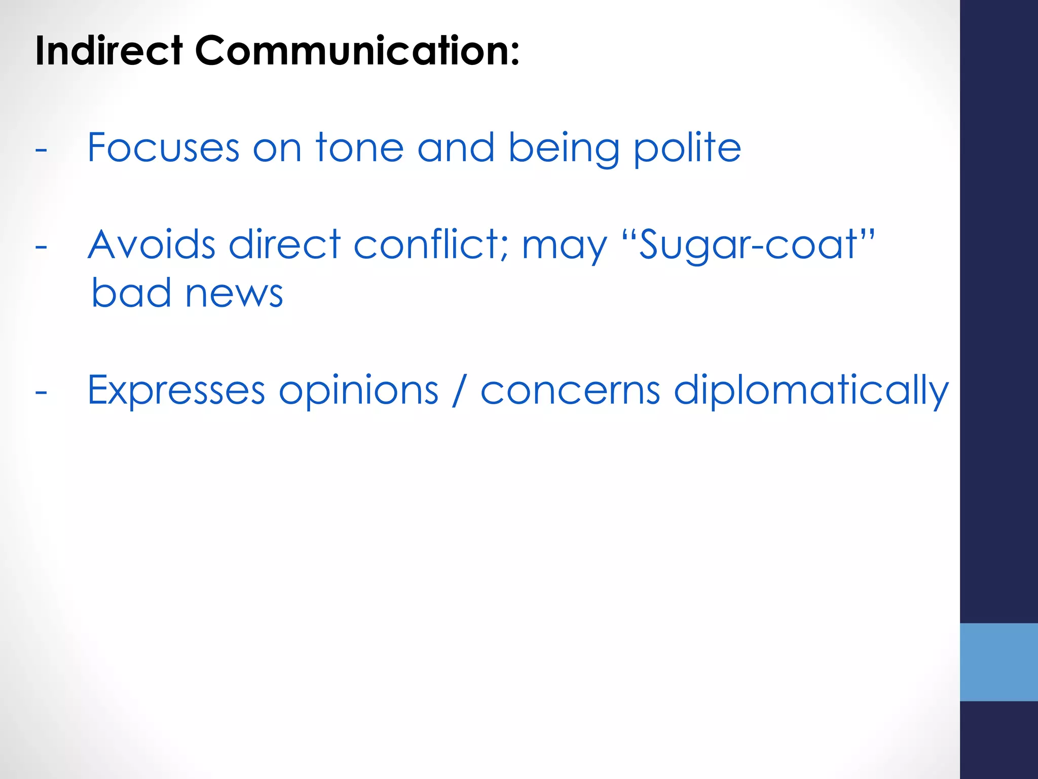 Communication Styles: Indirect / Direct | PPTX Communication Styles: Indirect / Direct | PPTX