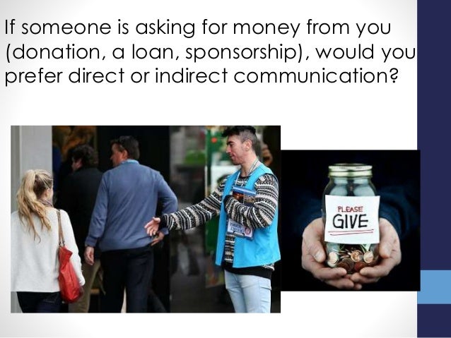 Communication Styles: Indirect / Direct Communication Styles: Indirect / Direct