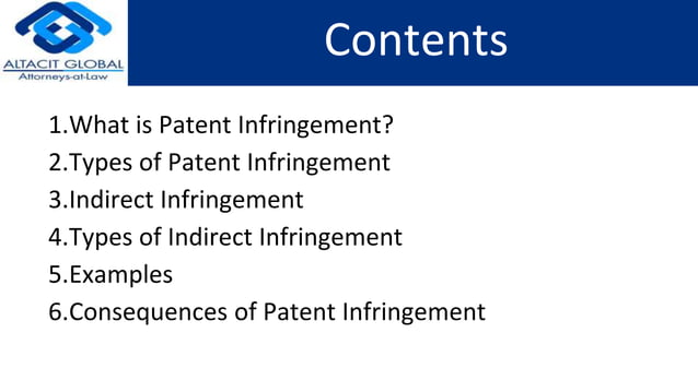 Indirect infringement of patents | PPT