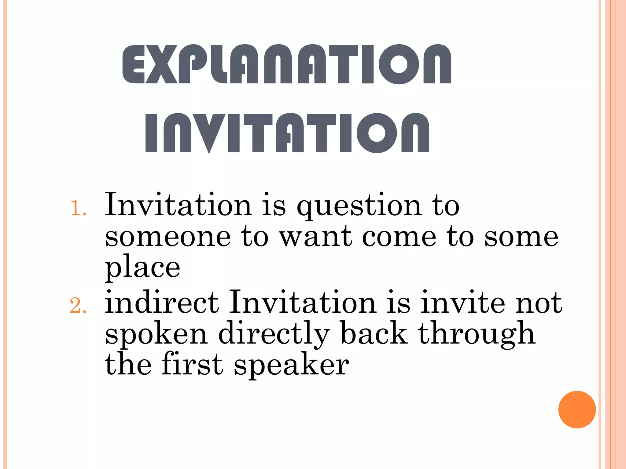Indirect instruction, com mand, request and invitation | PPT