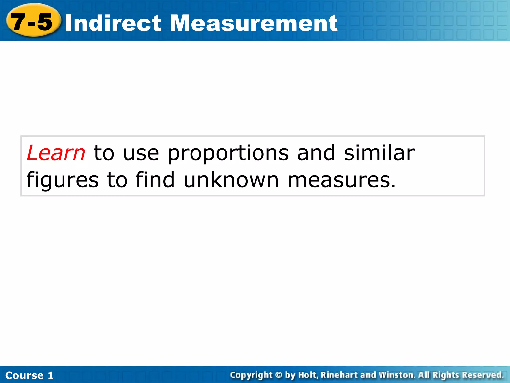 Indirect measurement | PPT