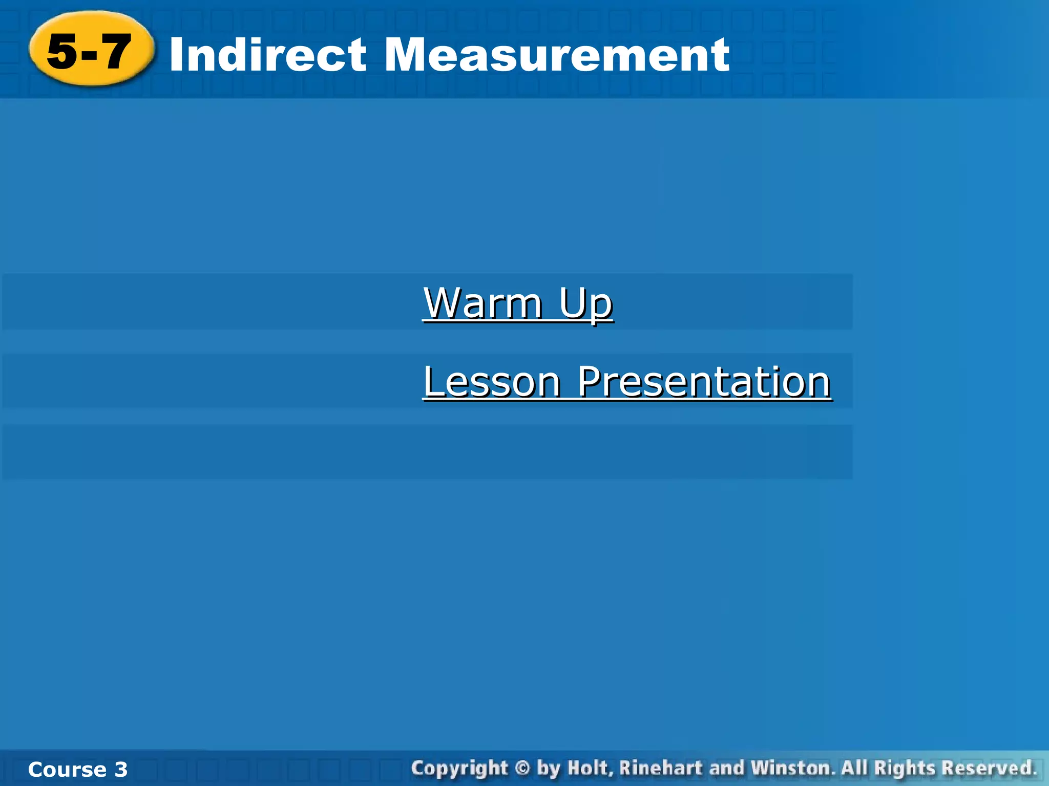 Indirect measurement | PPT