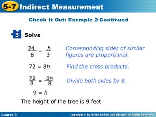 Indirect Measurement Examples
