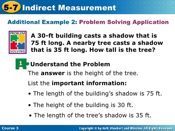 Indirect measurement