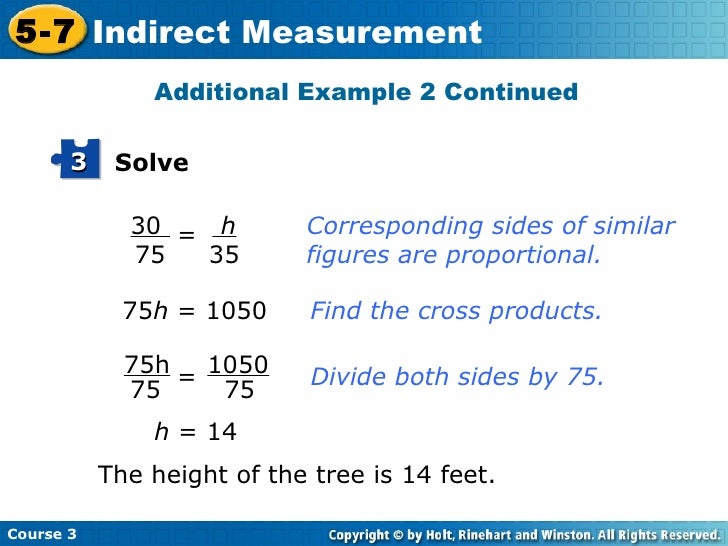 Indirect measurement