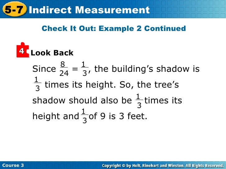 Indirect measurement