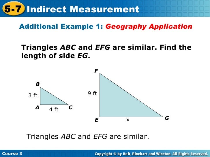 Indirect measurement