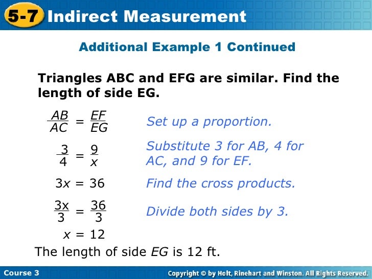 Indirect Measurement Calculator