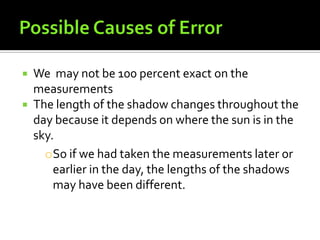 Indirect Measurement Project | PPTX