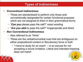 Indirectness in communication | PPT | Secondary Education | Education
