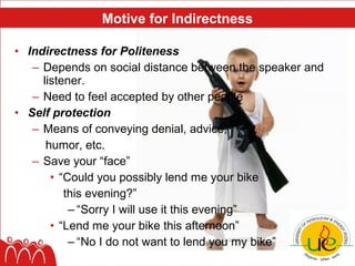 Indirectness in communication | PPT | Secondary Education | Education