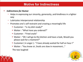 Indirectness in communication | PPT | Secondary Education | Education