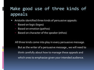 Indirectness in persuasive messages | PPTX