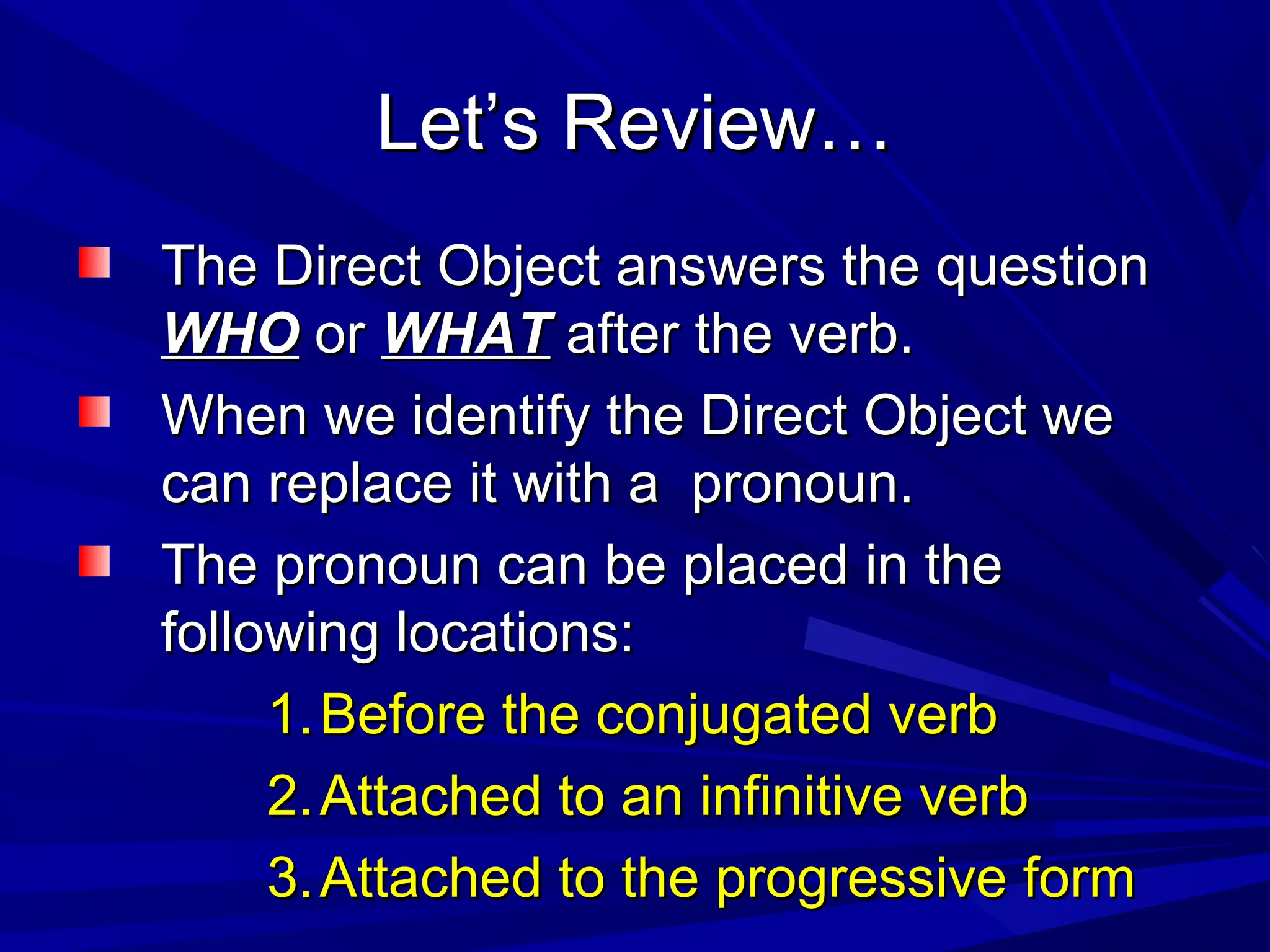 Indirect Object Ppt Programming Languages Computing