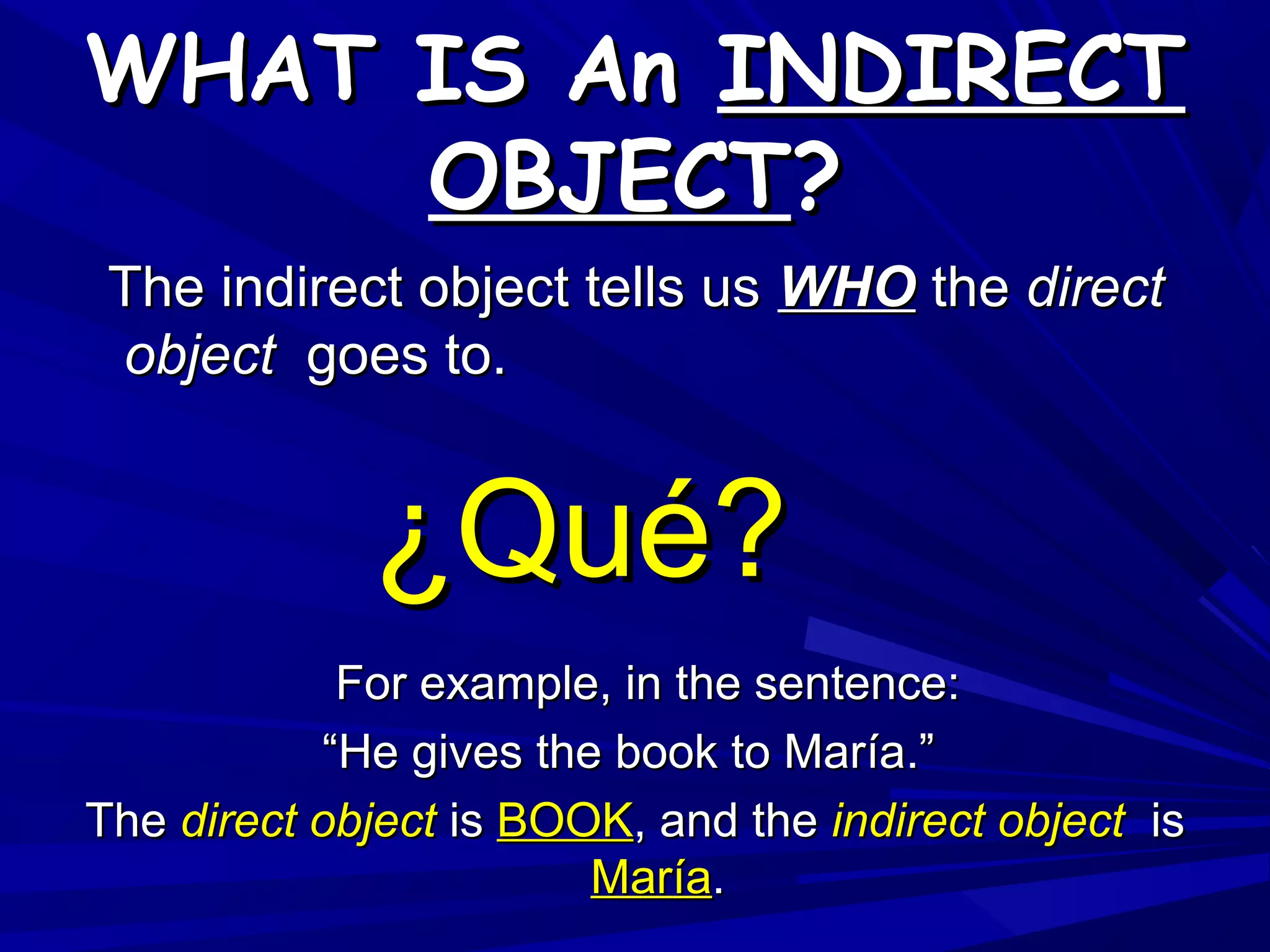 Indirect Object Ppt Programming Languages Computing