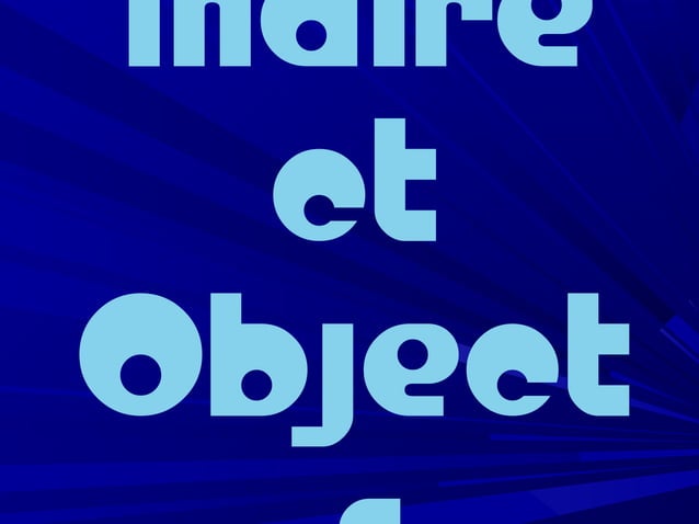 Indirect Object Ppt Programming Languages Computing