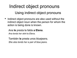 Indirect Object Pronoun | PPT
