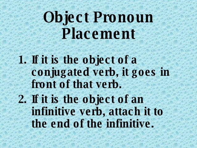 Indirect Object Pronouns 9 1 | PPT | Programming Languages | Computing