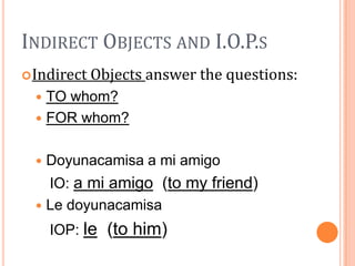 Indirect Objects | PPTX