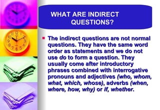 Indirect question(1) | PPT