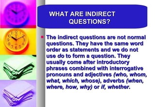 Indirect question(1) | PPT