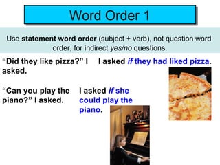 Indirect questions | PPT