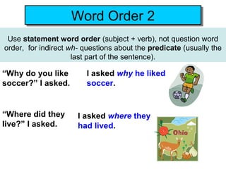 Indirect questions | PPT