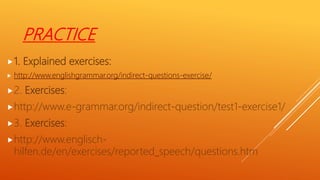 Indirect questions | PPT