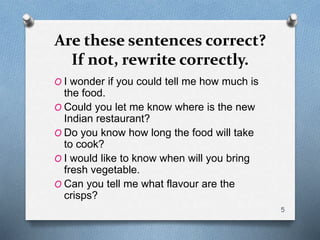 Indirect questions | PPSX