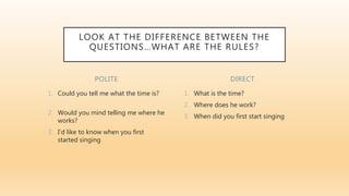 Indirect questions | PPTX