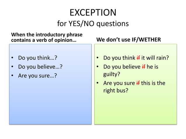 Indirect questions power point | PPTX
