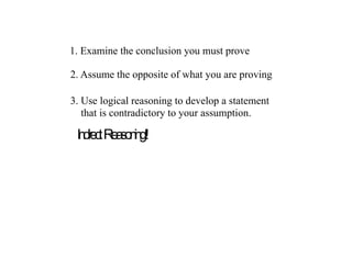 Indirect Reasoning