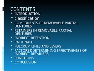 INDIRECT RETAINERS (1).ppthgkj,jxgc.hi/;kl | PPT