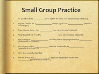Indirect sources and Practice with templates | PPTX