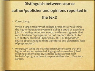 Indirect sources and Practice with templates | PPTX